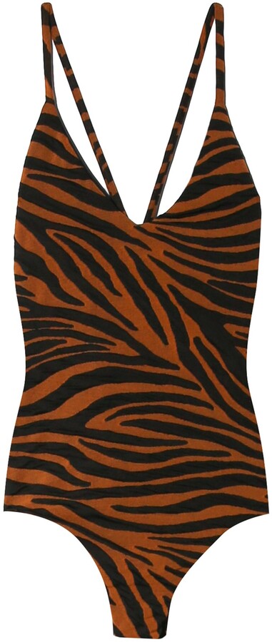 Mara Hoffman Emma Swimsuit in Brown Clay - ShopStyle