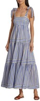 Zimmermann Tiered Tie-Shoulder Midi-Dress - ShopStyle