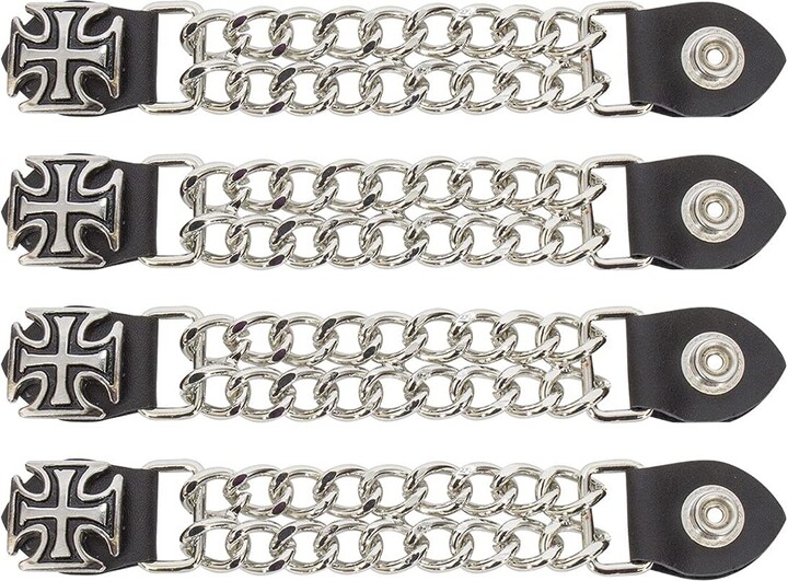 Dream Apparel Faux Leather Motorcycle Vest Extender for Men Biker ...