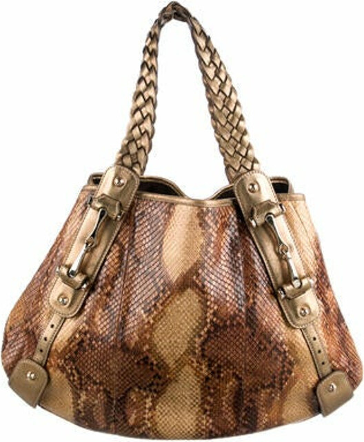 Gucci Medium Python Pelham Bag - ShopStyle