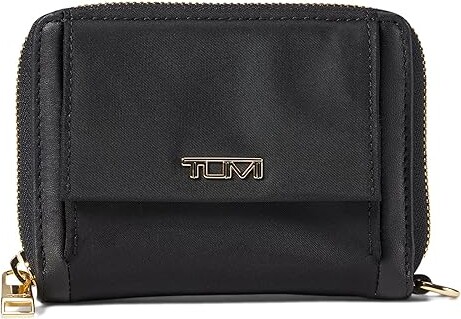 Tumi Voyageur Trifold Zip-Around (Black/Gold) Wallet - ShopStyle