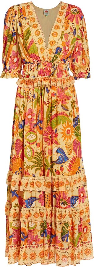 Farm Rio Rio Tapestry Floral Maxi Dress - ShopStyle