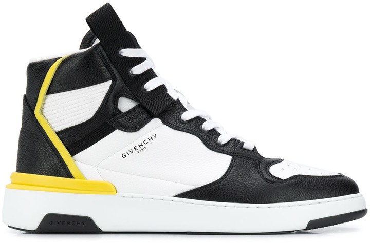 Givenchy Wing panelled high-top sneakers - ShopStyle