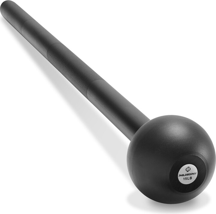Philosophy Gym Steel Mace Bell 15 Lb, Mace Club for Strength Training ...