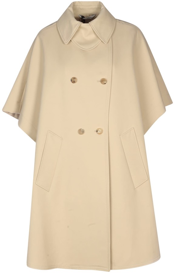 Max Mara Bertone Cape - ShopStyle Outerwear