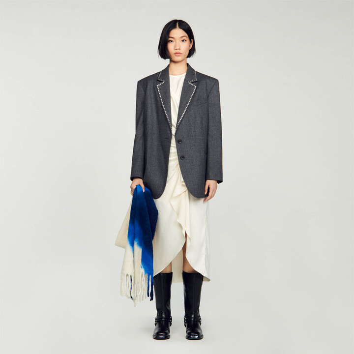 Sandro Rhinestone suit jacket - ShopStyle Blazers