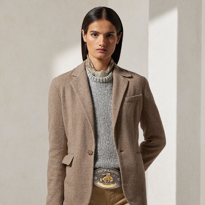 Ralph Lauren Collection Ralph Lauren Cyndee Embellished Herringbone ...