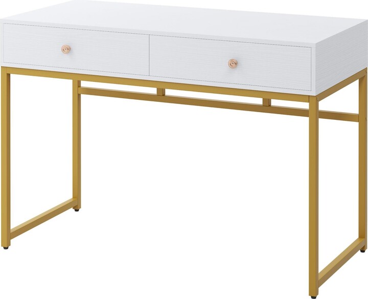 Tribesigns Computer Desk, Modern Simple 47.24 inch Home Office Desk ...