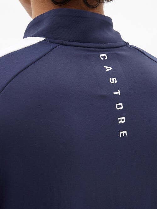 Castore - Logo-print Striped Jersey Track Top - Navy - ShopStyle Activewear
