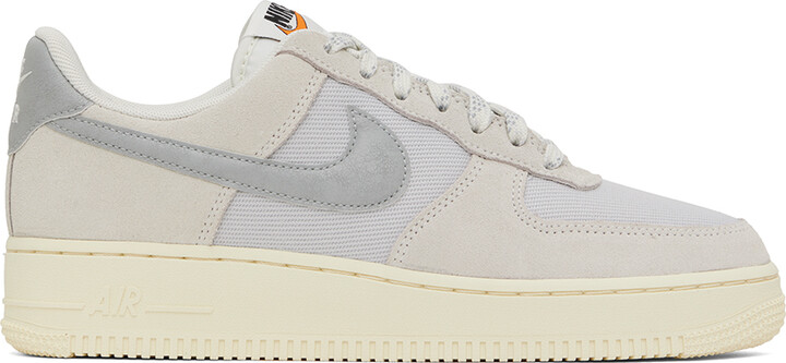 Nike Gray Air Force 1 '07 Sneakers - ShopStyle