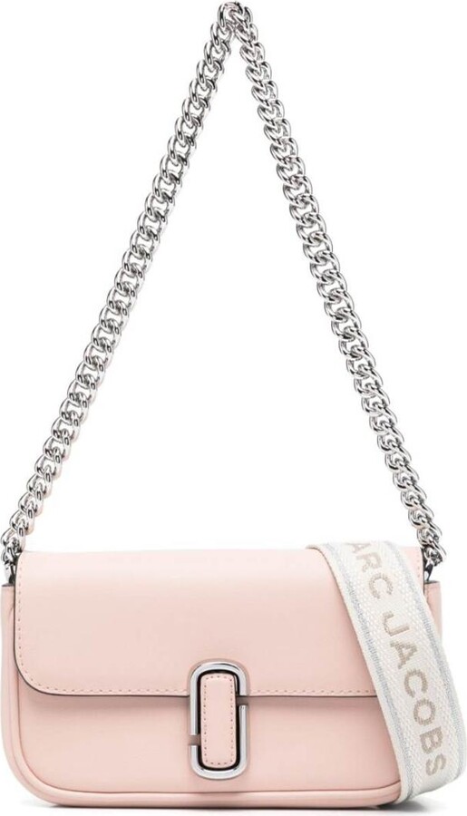 Marc Jacobs 'J Marc Mini' Light Pink Shoulder Bag with Logo Buckle in ...