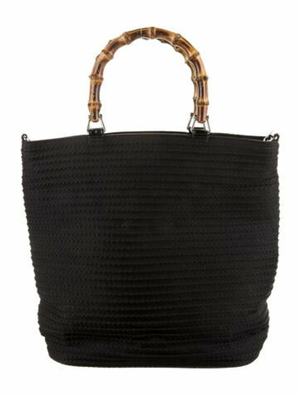 Gucci Vintage Bamboo Tote Black - ShopStyle