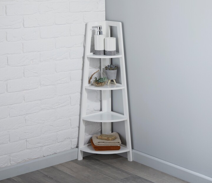 House and Homestyle White 4-Tier Corner Shelving Unit - ShopStyle
