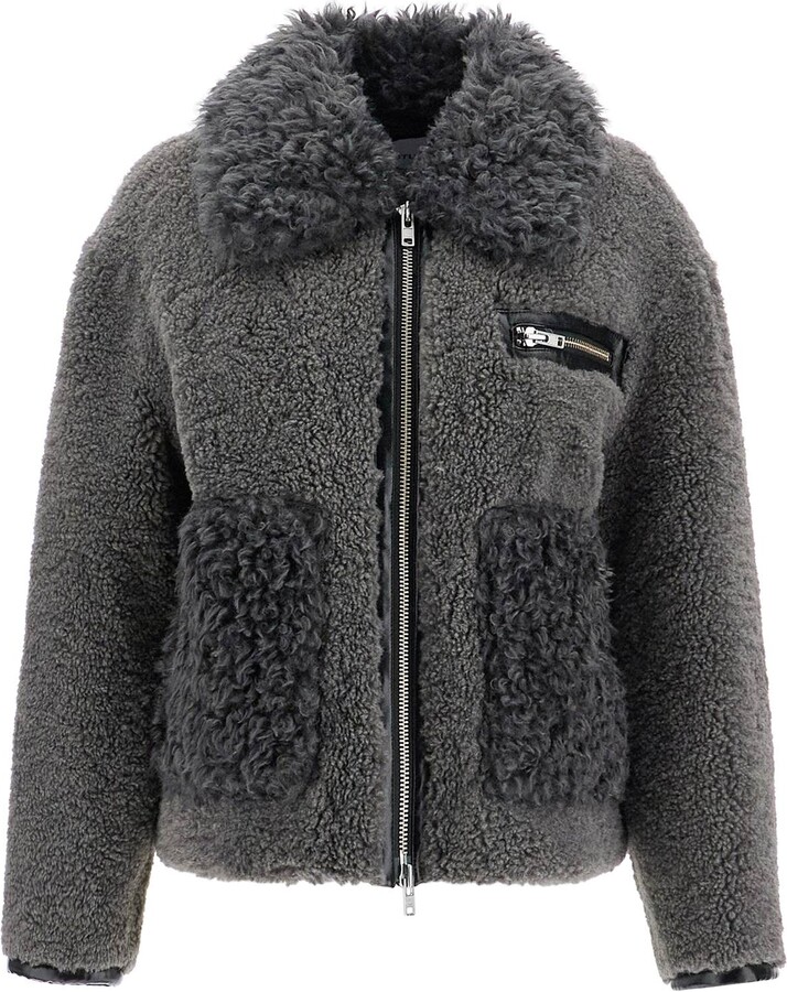 Stand Studio Women's Short Eco Shearling Coat - ShopStyle