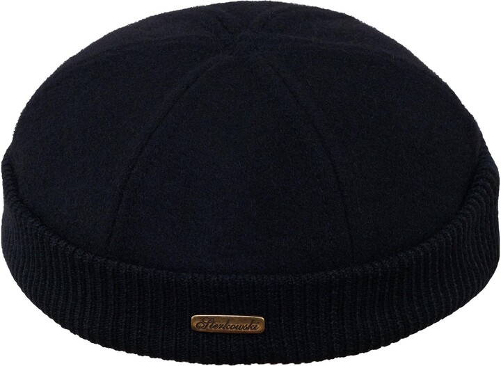 Sterkowski Navy Watch Beanie Cap | 100% Wool | 54-65 cm Docker Work ...