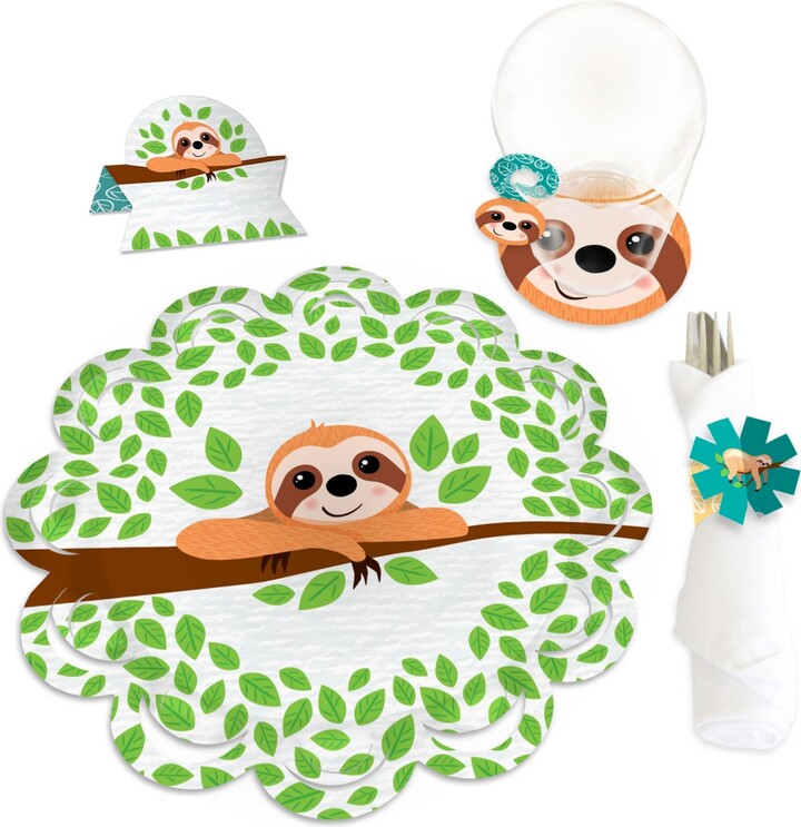 Big Dot of Happiness Let's Hang - Sloth - Baby Shower or Birthday Party ...