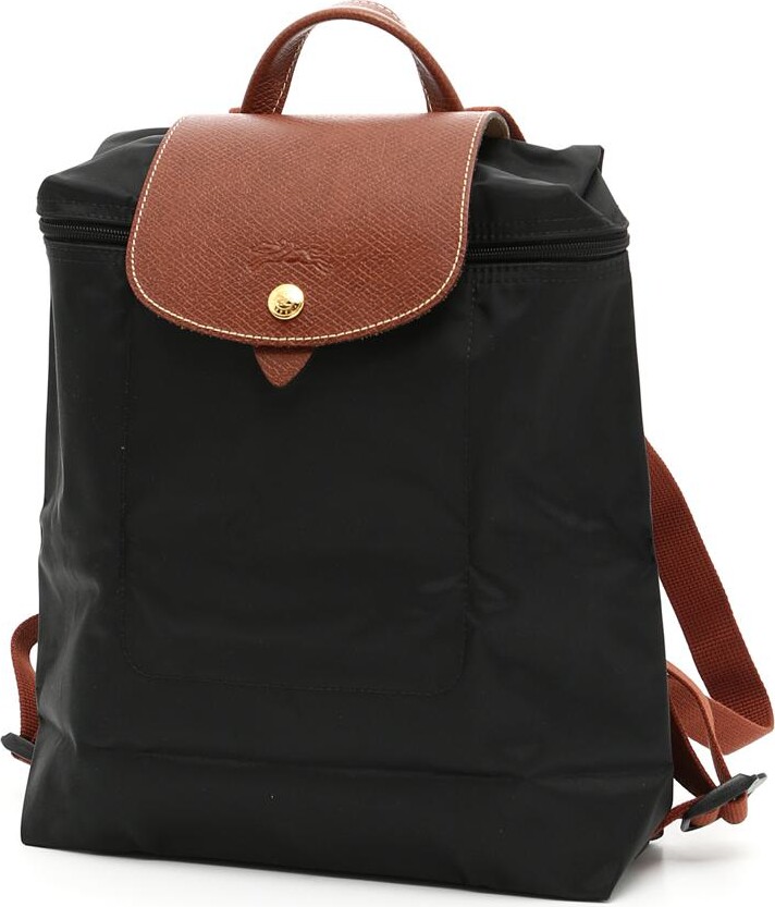 Longchamp nylon and leather le pliage original backpack - ShopStyle