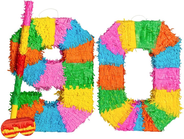 Fax Potato Pinata Set with Stick & Blindfold 90th Birthday ...