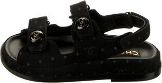 Chanel 2023 Interlocking CC Logo Slingback Sandals - ShopStyle