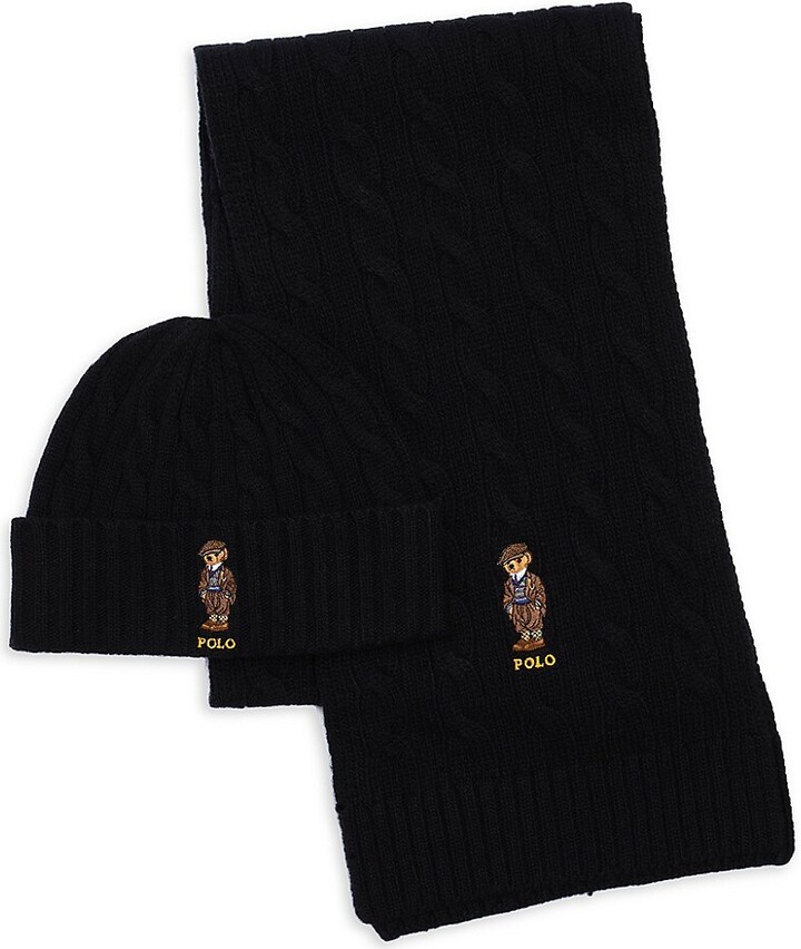 Polo Ralph Lauren Heritage Bear Classic Cable-Knit 2-Piece Gift Set ...