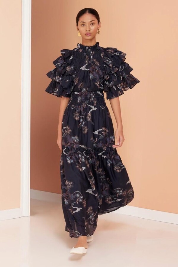 Magali Pascal Lina Japanese Garden Skirt - ShopStyle