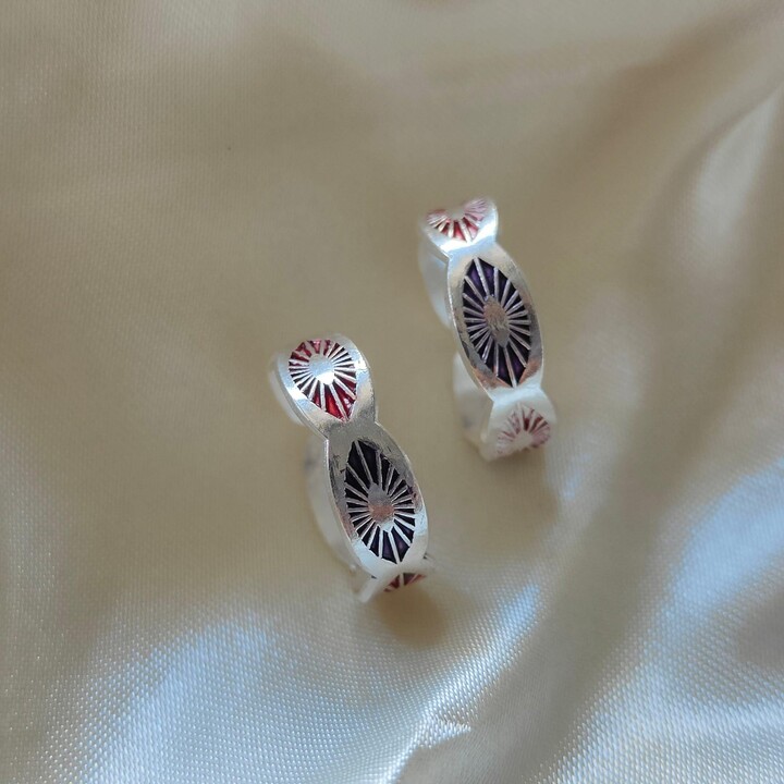 The Colourful Aura Adjustable Silver Colourful Chakra Band Boho Midi ...