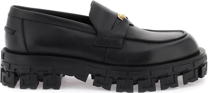 Versace greca portico mocassins - ShopStyle Slip-ons & Loafers