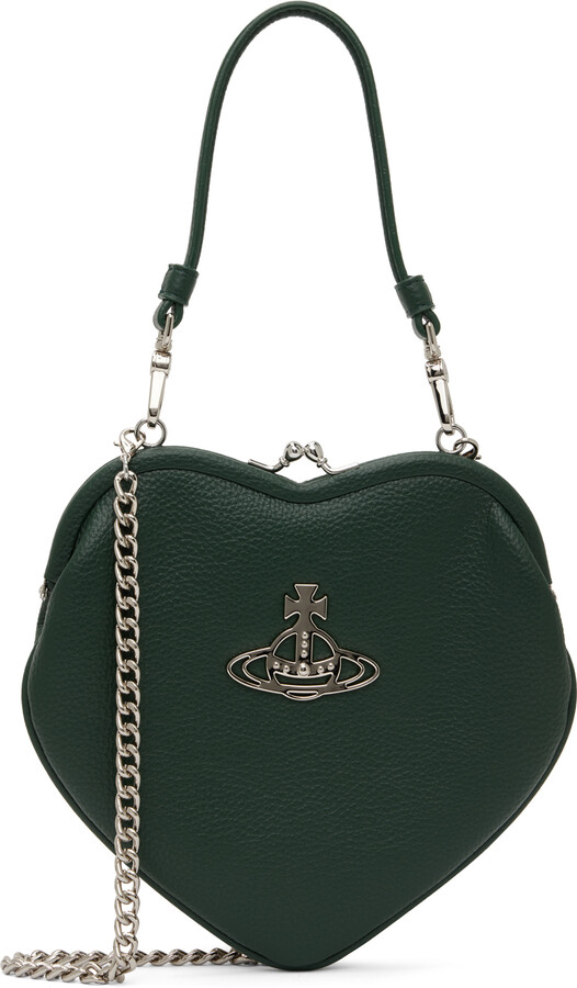 Vivienne Westwood Green Belle Heart Frame Bag - ShopStyle