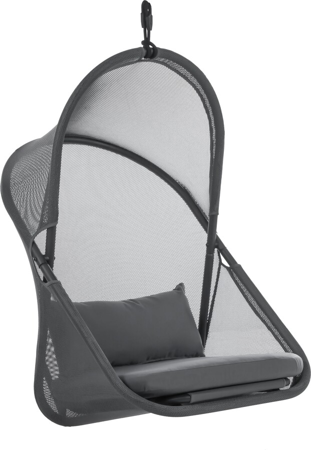 Greemotion Crush Foldable Swing Chair with Cushion & Mesh Canopy ...