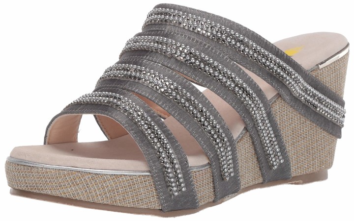 Volatile Women's Multi Strap Slide Wedge Sandal - ShopStyle