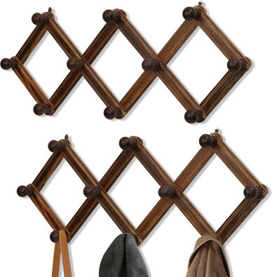 Dakota Fields Solid Wood 2-Pack Expandable And Widened Folding Wall ...