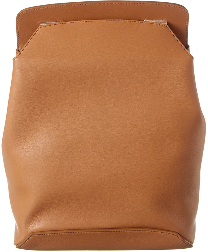 The Row Moulded Leather Backpack - ShopStyle