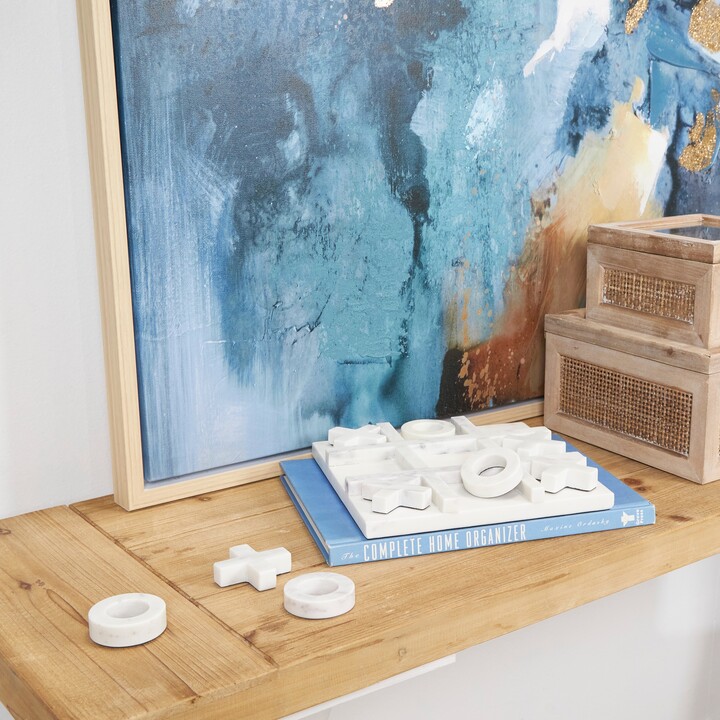 Studio 350 White Marble Tic Tac Toe Game Set - ShopStyle Cake & Dessert ...