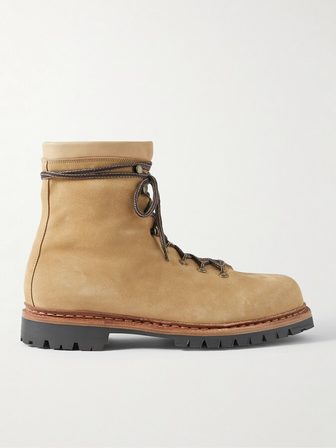 George Cleverley Ernest Shearling-Lined Suede Boots - ShopStyle