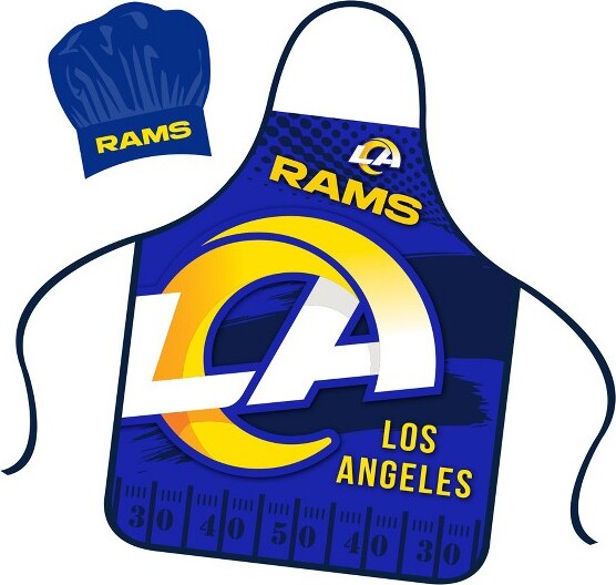 NFL Apron & Chef Hat Set, with Large Team Logo - Los Angeles Rams ...