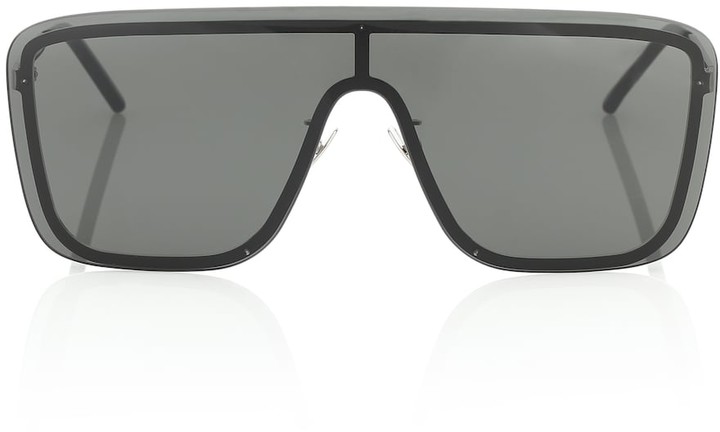 Saint Laurent SL 364 Mask flat-brow sunglasses - ShopStyle