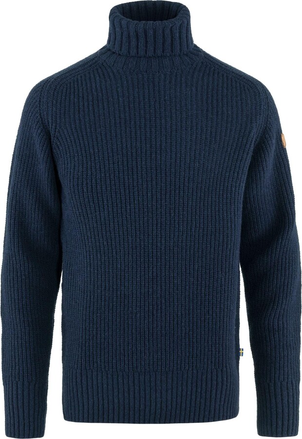 Fjallraven Men's Övik Roller Neck Sweater M Sweatshirt - ShopStyle ...