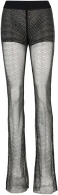 HUGO BOSS x Bella Poarch slim-fit glitter-mesh pants - ShopStyle