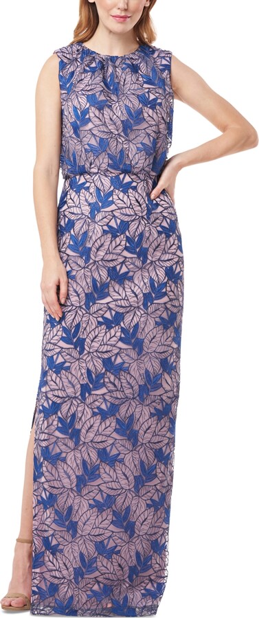 JS Collections Women's Jolie Embroidered Gown - ShopStyle Evening Dresses