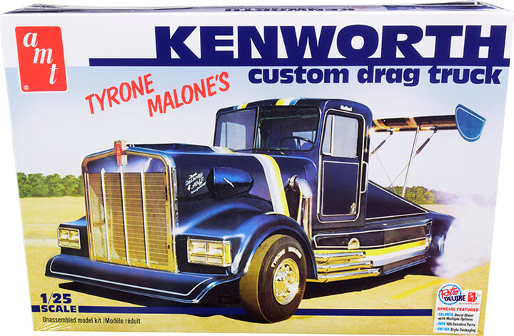 Skill 3 Model Kit Tyrone Malone's Kenworth Custom Drag Truck 1/25 Scale ...