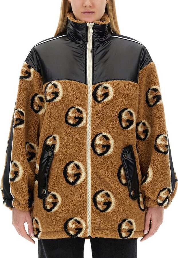 Gucci Fleece Jacquard Zipper Jacket - ShopStyle