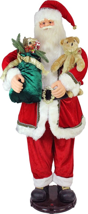 Northlight 5' Deluxe Traditional Animated and Musical Dancing Santa ...