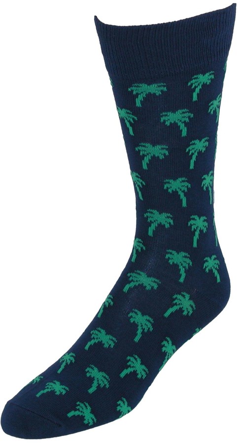 Fine Fit Men's Palm Tree Dress Socks - ShopStyle