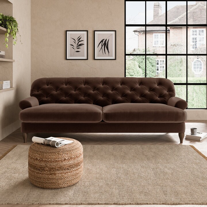 The Edited Life Canterbury 4 Seater Sofa Brown - ShopStyle