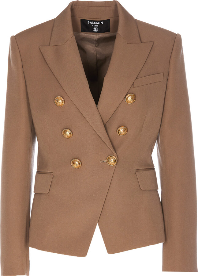 Balmain Double Breasted Blazer - ShopStyle