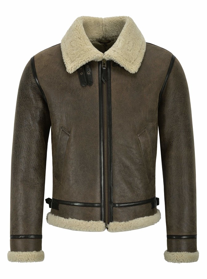 Smart Range Leather 1975/5000 Men's B3 Air Force Real Shearling ...