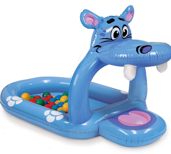 Redbox Banzai Happy Hippo Play Center Inflatable Ball Pit -Includes 20 ...