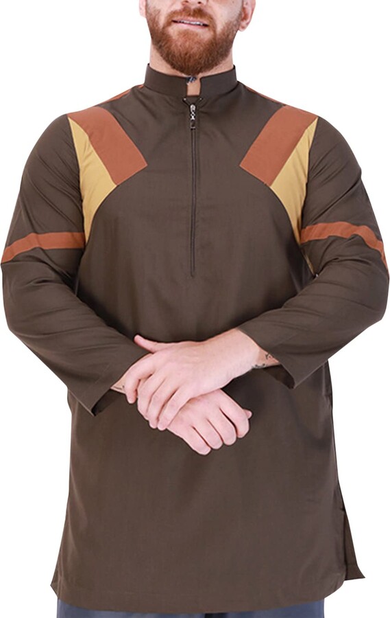 COOFANIN Valentine Boxes Men's Kaftan Big and Tall African Kaftan for ...