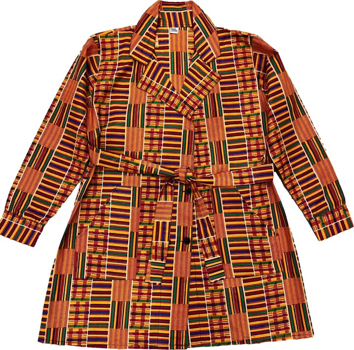 ShopHaven African Kente Print Jacket Dress - ShopStyle