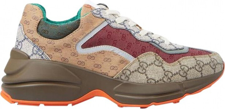 Gucci Rhyton leather trainers - ShopStyle Sneakers & Athletic Shoes